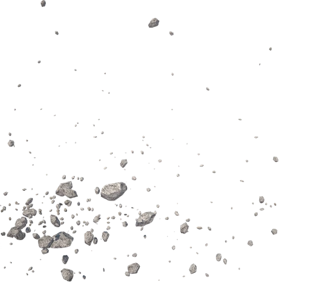 飞溅碎石悬浮石头假山岩石鹅卵石石块石免扣PNG免抠设计元素素材 -花瓣网