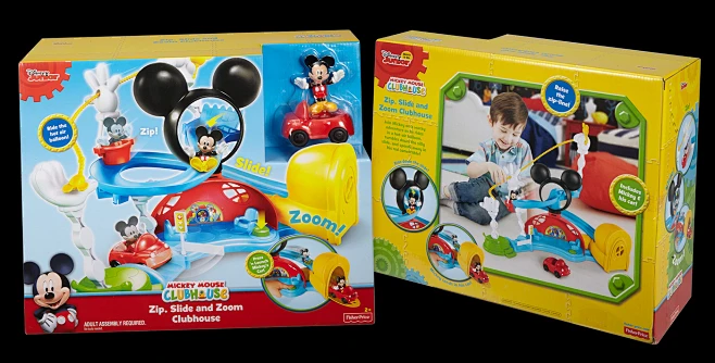 Mickey Mouse Clubhouse : Toy packaging designed at Fisher-Price, Mattel ...