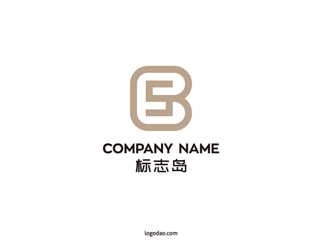 英文BS字母标志设计logo欣赏素材下载