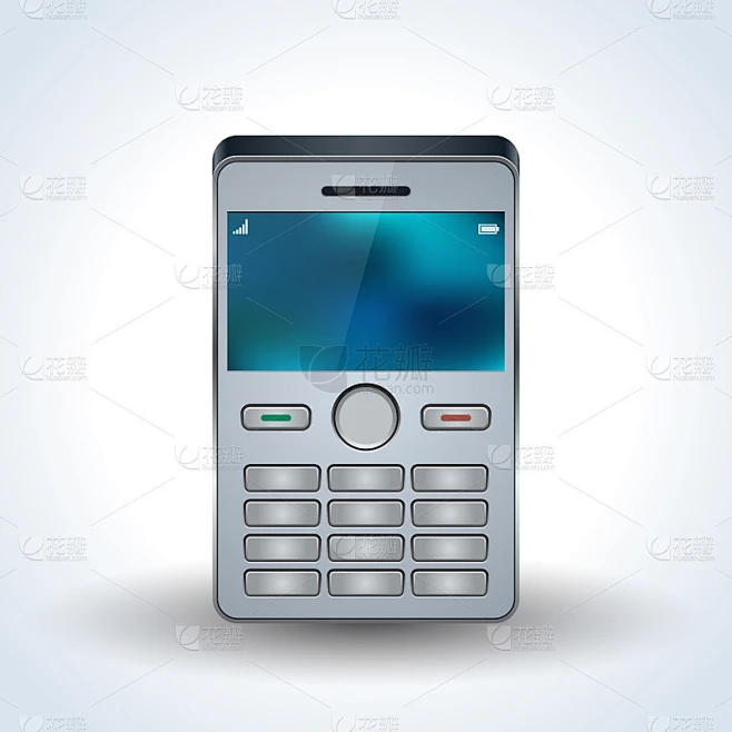 Mobile phone realistic vector icon素材-花瓣网