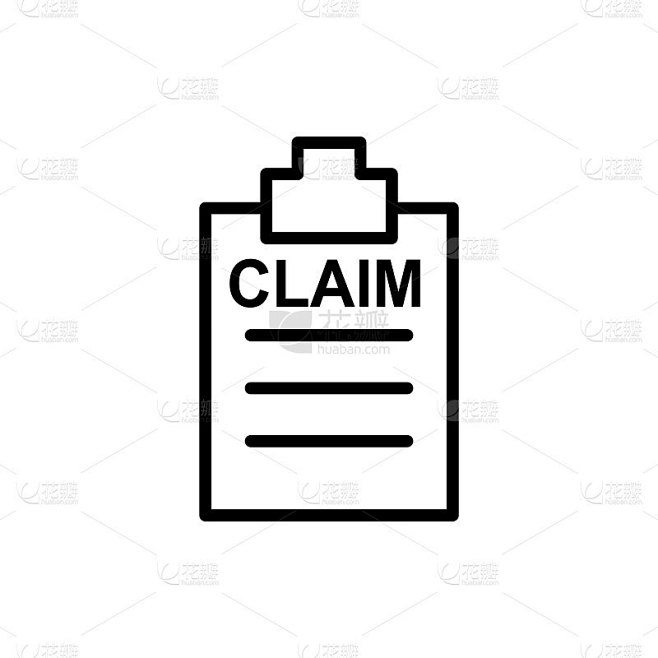 Claim icon, vector illustration