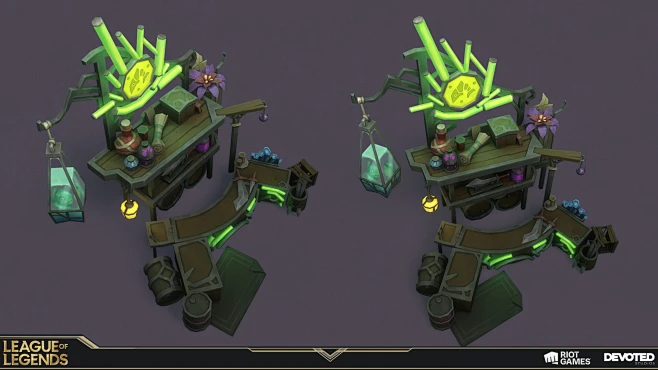 League of Legends - Bridge of Progress, Zaun Side-花瓣网