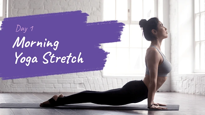 Literary Purple Brush Text Yoga Blogger YouTube Thumbnail素材-花瓣网