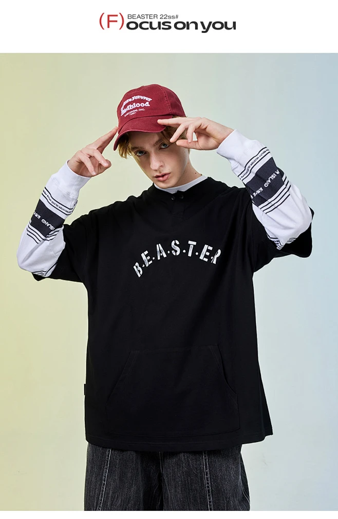 BEASTER Street Wear小恶魔鬼脸做旧印花Polo衫运动短袖衣服-tmall.com天猫-花瓣网