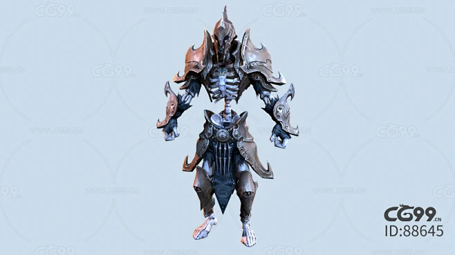骷髅战士-cg模型免费下载-CG99-花瓣网