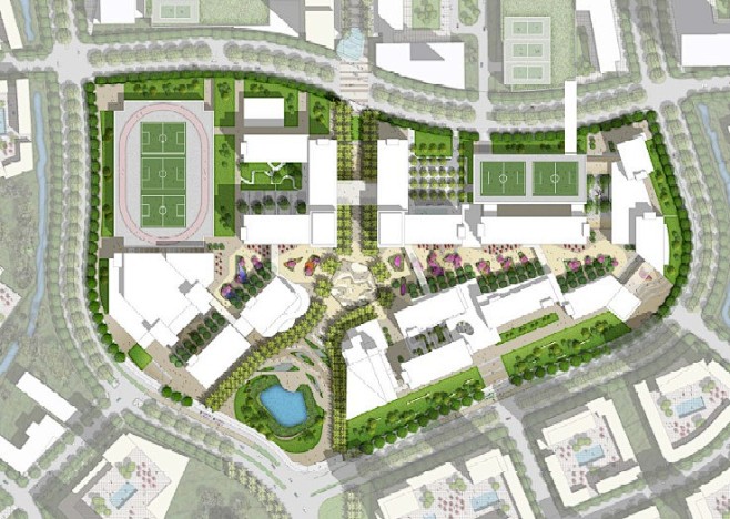 University district master plan大学校园景观规划设计方案文本