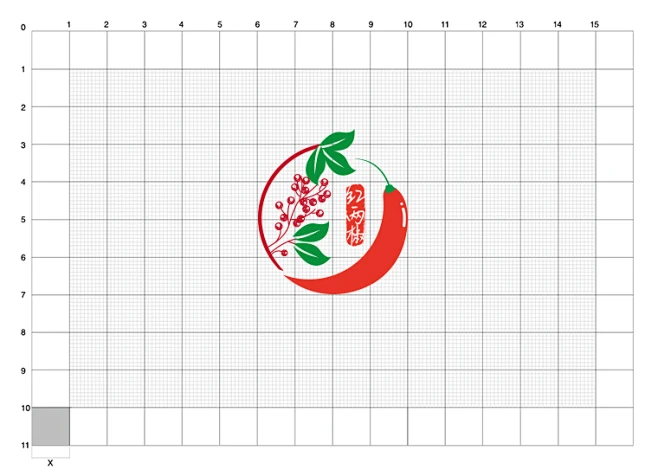 印章文字辣椒花椒图形圆形logo-花瓣网