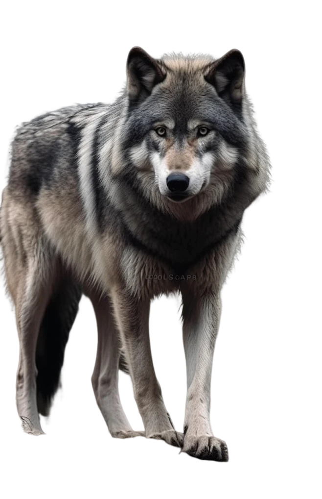 Newreading_Full_body_a_handsome_wolf_standing_in_the_forest_tal ...