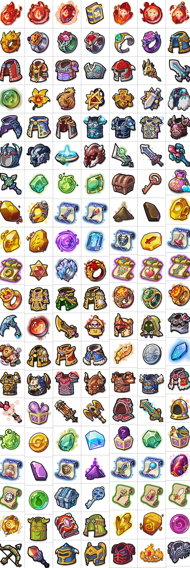 Q版魔兽风 ICON装备 道具 图标-花瓣网