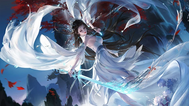 电脑壁纸 原画 微博 ig ins 4k 更多壁纸@猫的树_ 画师：叁乔创造营-花瓣网