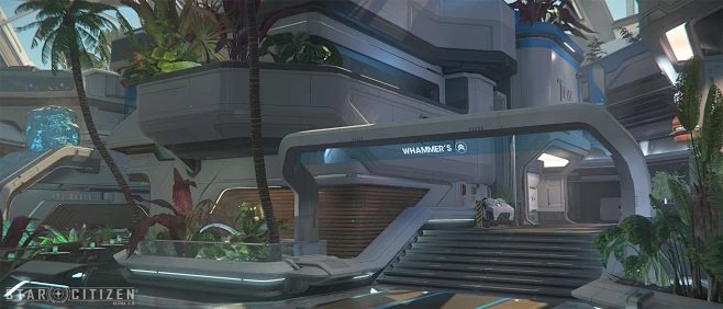 Star Citizen: New Babbage - Promenade and Interiors, Tom Radford : It ...