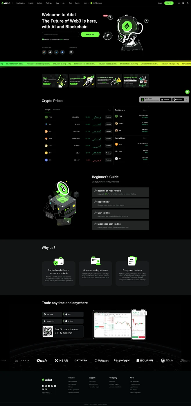 Aibit - Leading Digital Asset Trading Platform for Web3 and Blockchain Technology-花瓣网