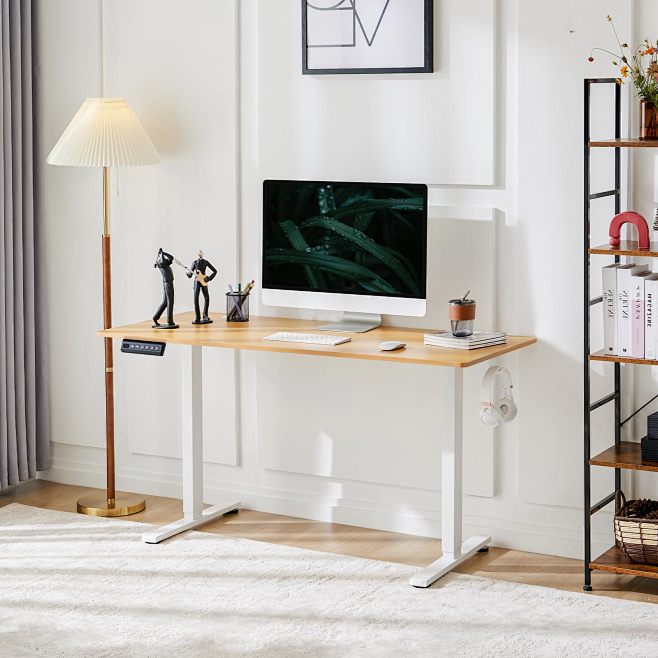 Amazon.com: SMUG Standing Desk, 63x24 Inch Ergonomic Adjustable Height ...