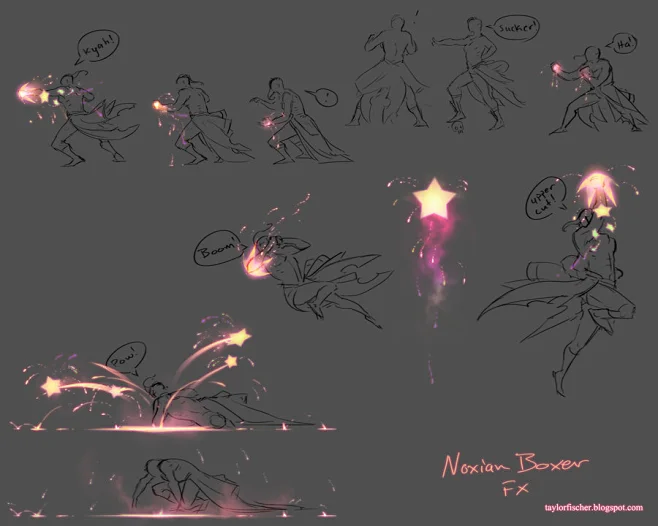 Noxian Boxer FX sheet and animations by ~Beastysakura on deviantART-花瓣网