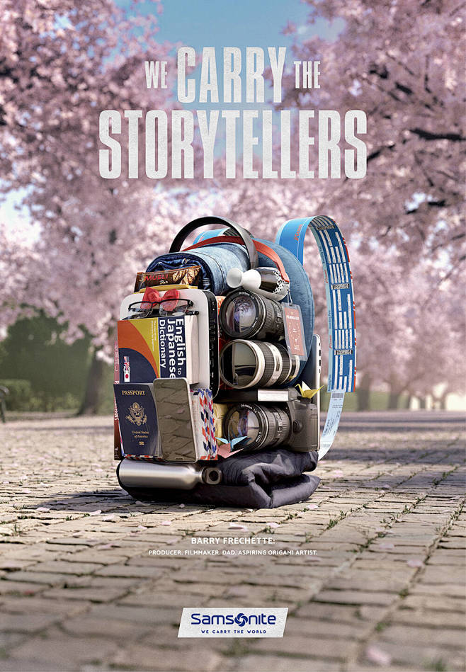 Samsonite: We carry the world - Courageous, We carry the world - Inn... • Ads of the World ...