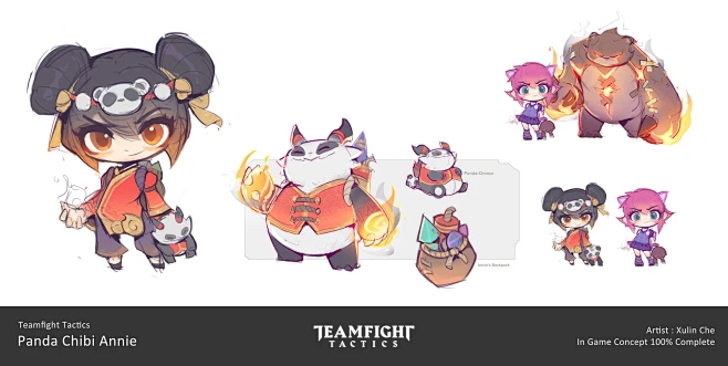 Chibi Panda Annie-花瓣网