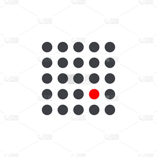 隐喻独特性，差异性。最小的独立图标