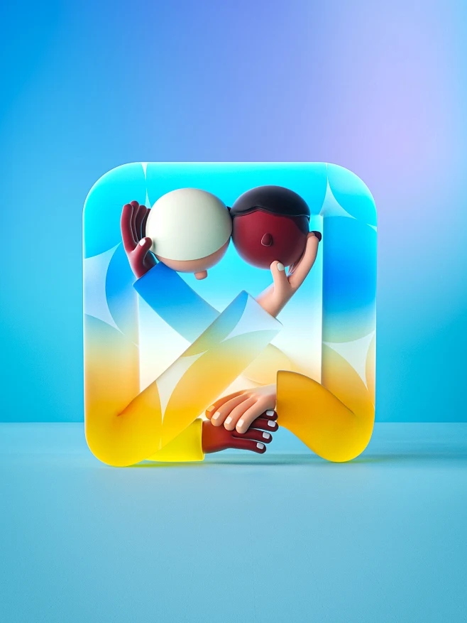 3D c4d Character design cinema4d graphic design ILLUSTRATION people-花瓣网