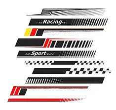 其中包括图片：Premium Vector | Sports stripes car stickers racing decals for ...