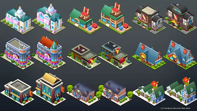 Dreamcity: Metropolis – 3D low poly buildings models : Related Post ...