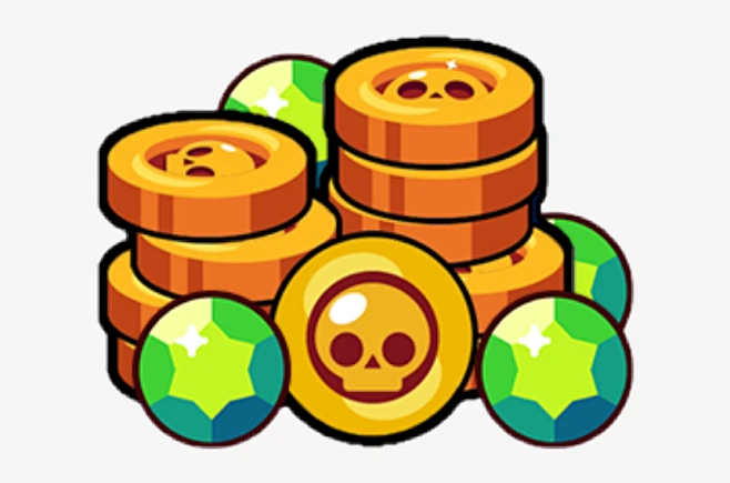 #brawlstars #coins #gem #game - Brawl Stars Coins And Gems, HD Png ...