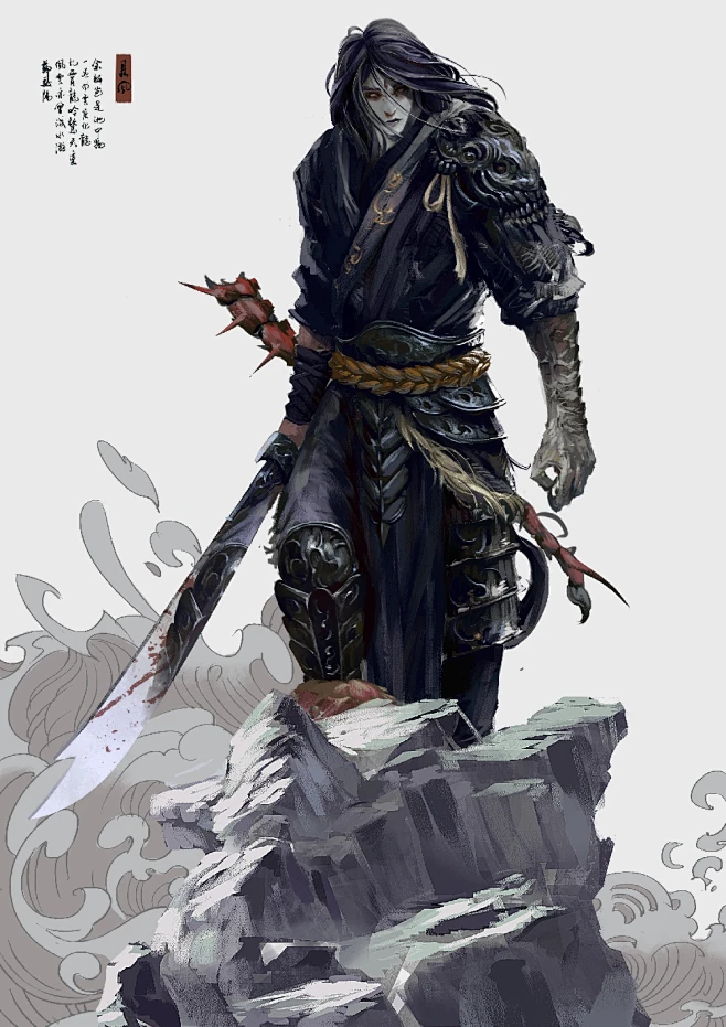 中国风男性角色原画中国风写实角色原画来自cgbook.cn (1235)-花瓣网