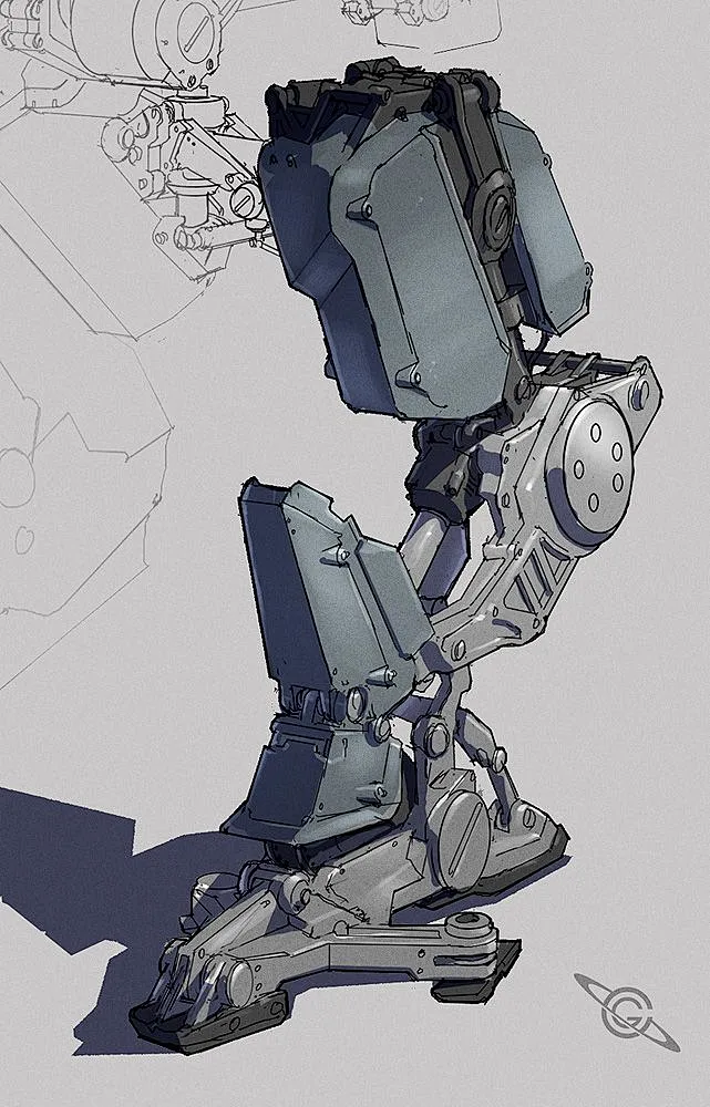 Mech Leg by ~MeckanicalMind on deviantART-花瓣网