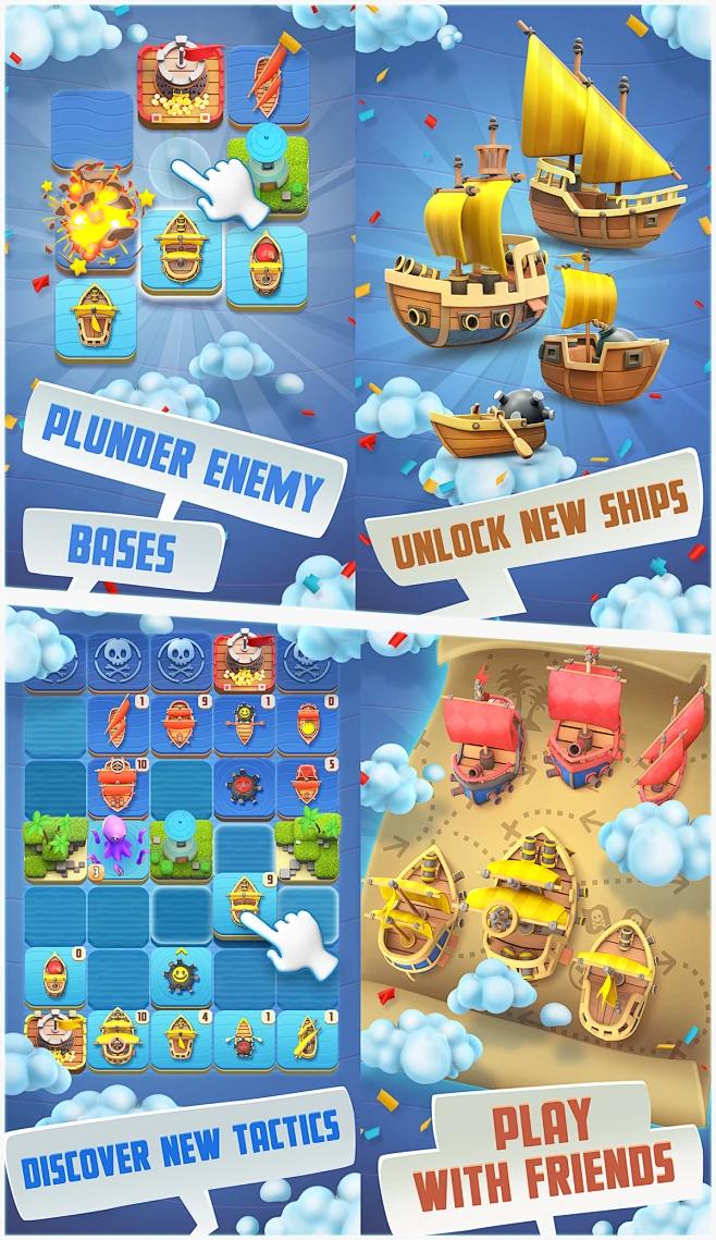 Pirates Clash : Mobile game design-花瓣网
