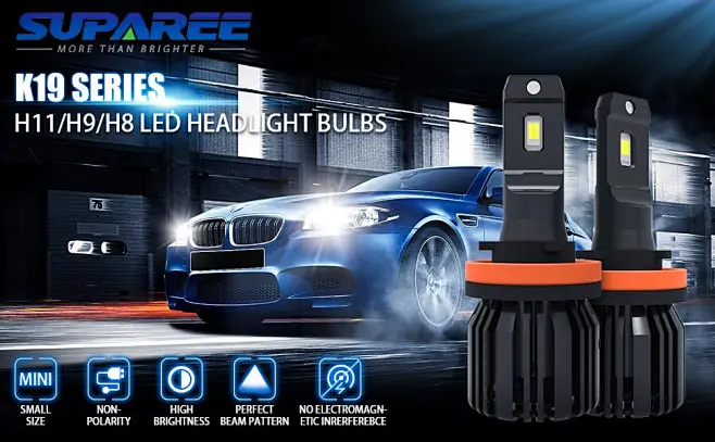 K19 H11/H9/H8 Led Headlights Bulbs : MINI DESIGN: Upgraded smallest led ...