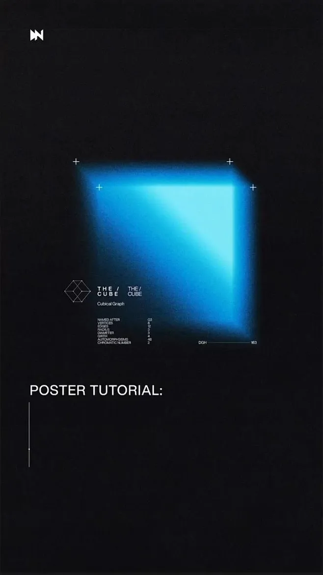 gradient cube poster tutorial by dangeorgehill on IG-花瓣网