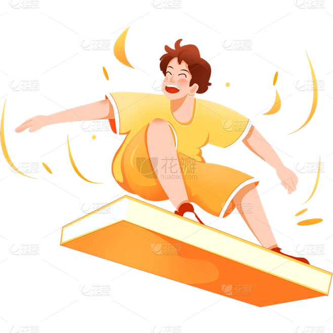 【米图网-52mitu.com】人物 高考 插画 手绘 奋斗 努力 青春 书本 冲浪高考素材-花瓣网