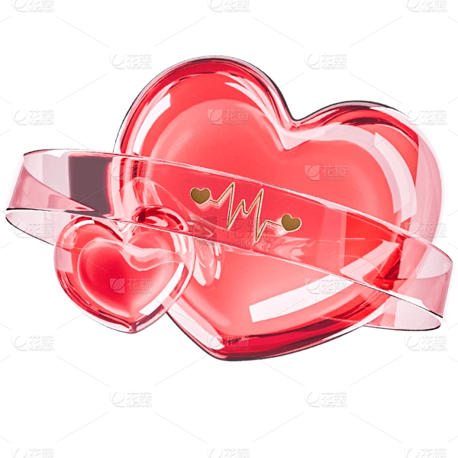 【米图网-52mitu.com】520 情人节 立体 3d 爱心 心形 爱情爱心素材-花瓣网