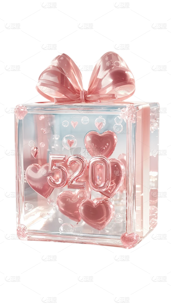 【米图网-52mitu.com】520 情人节 3D 立体 元素 爱心 浪漫 礼物520素材-花瓣网