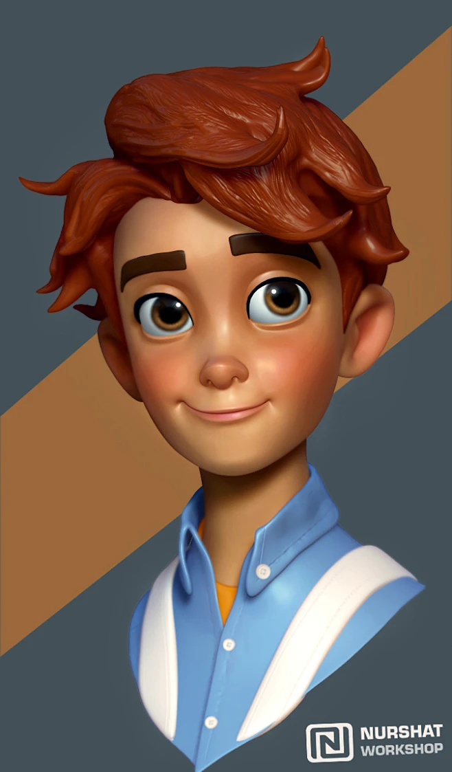 Quick cartoon sketch, Nurshat CG : Study Disney style cartoon design 2. ...