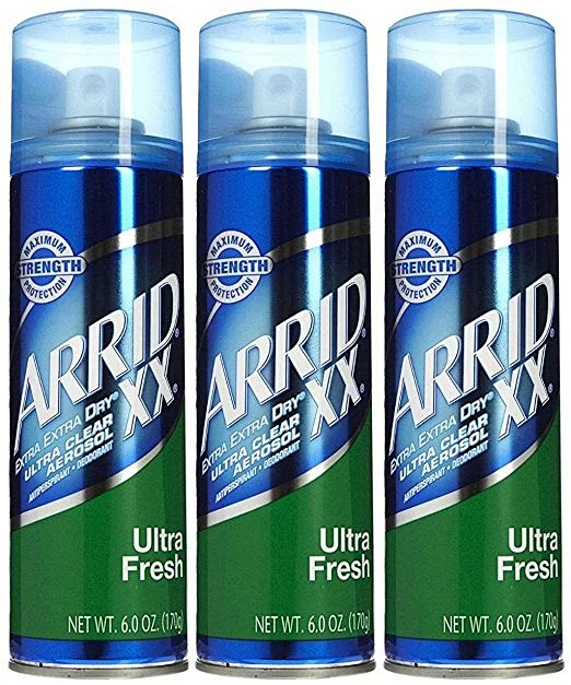 Arrid XX Ultra Clear Aerosol Spray Antiperspirant & Deodorant, Ultra ...