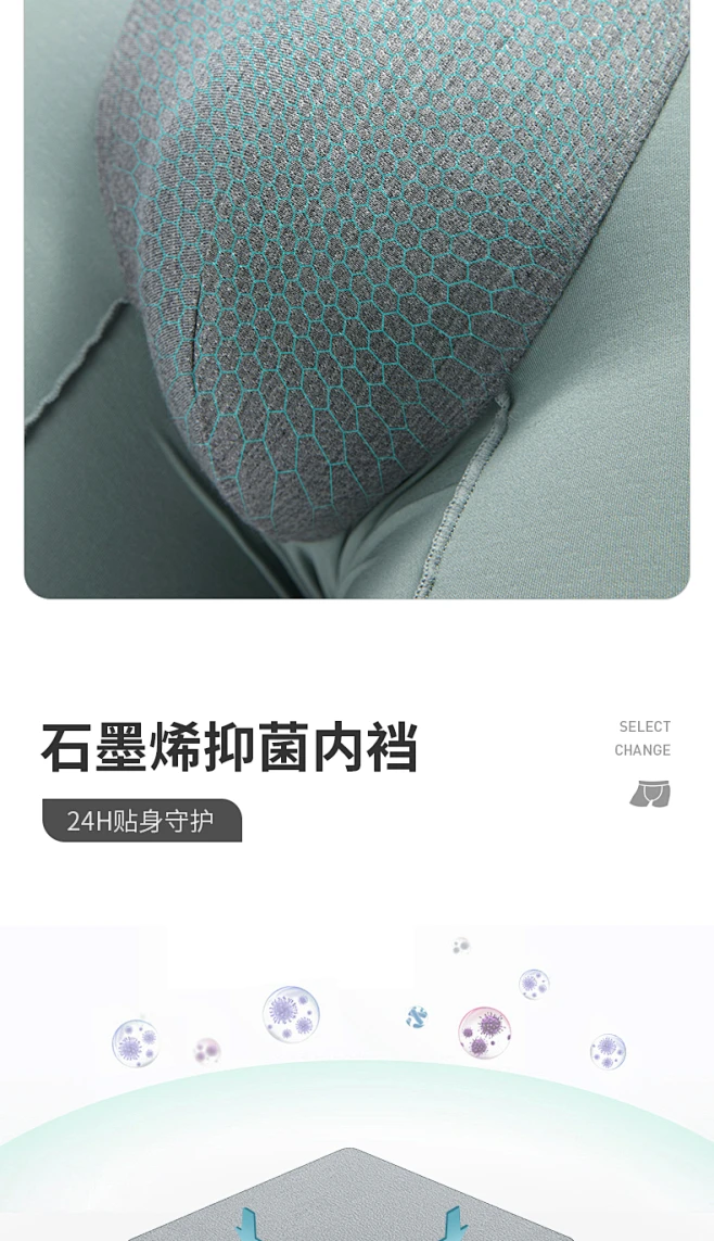 clarkarida正品男士内裤男冰丝无痕透气平角裤薄款青年抑菌四角裤-tmall.com天猫-花瓣网