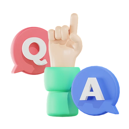 Question And Answer 3D Icon-花瓣网