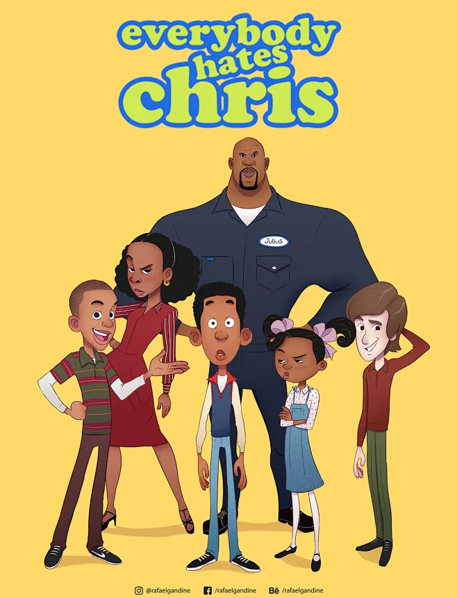 Everybody Hates Chris - Character Design on Behance-花瓣网