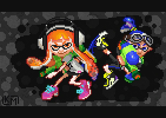 Pixel_Splatoon_by_calamity_kyle___kyle-mcarthur-splatoon-4x-borders-花瓣网