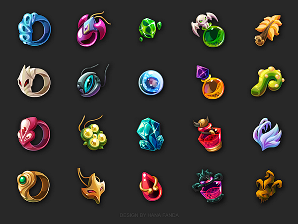 Game Icons : My first Game icons design