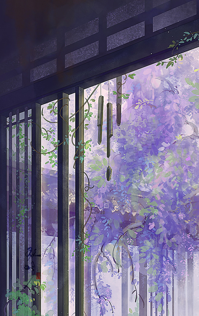 藤萝物语_既明JM__插画师作品_涂鸦王国gracg.com