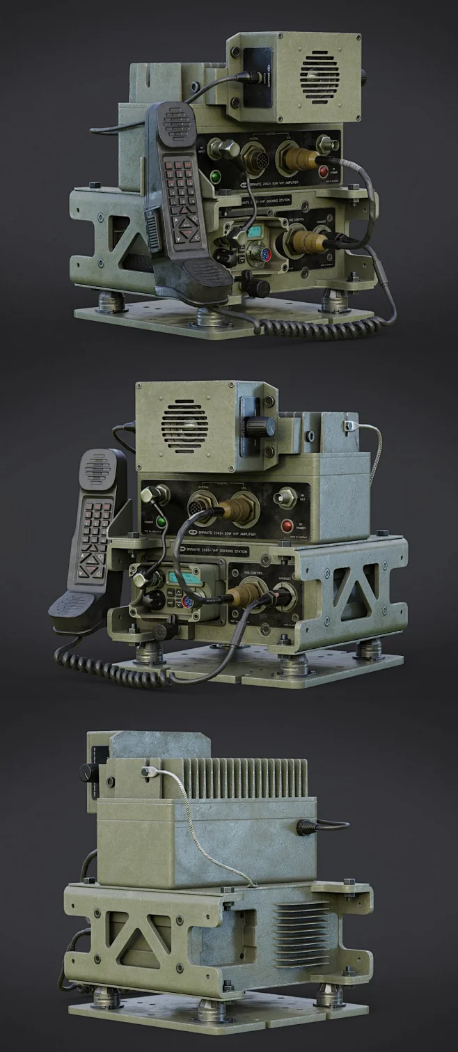 PRC-2082电台3D模型（OBJ,FBX,MAX） -花瓣网