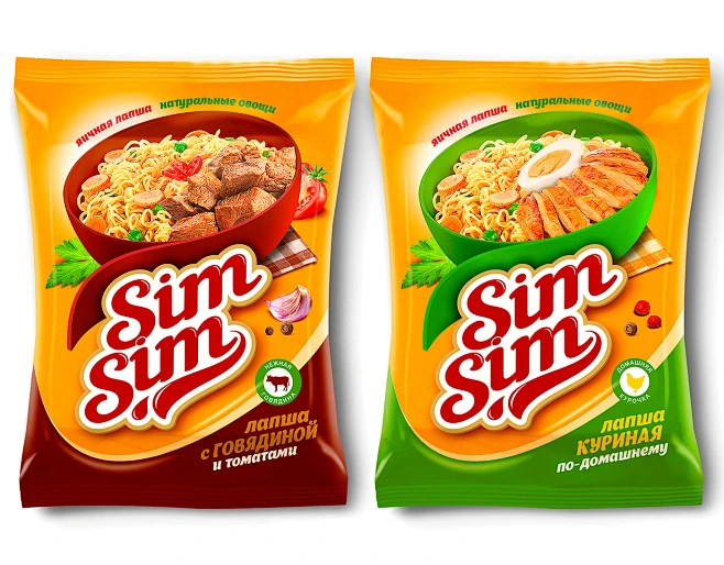 chicken Food instant noodles label design noodles Packaging packaging ...