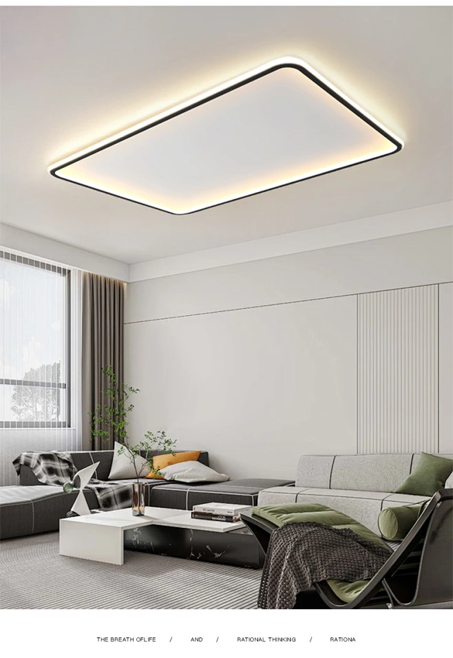 大观园客厅灯2022年新款灯具简约现代长方形大厅主灯led吸顶灯055-tmall.com天猫-花瓣网