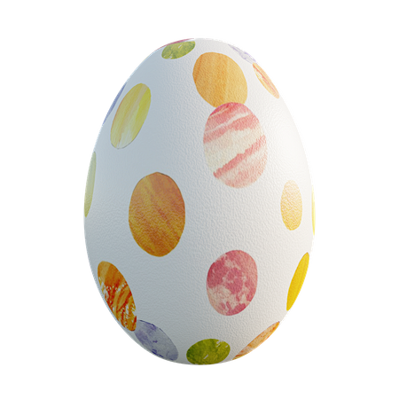 Easter egg 3D Illustration