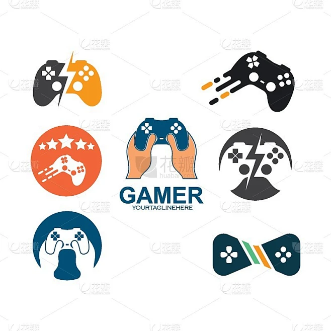 玩家图标矢量插图设计模板素材-花瓣网