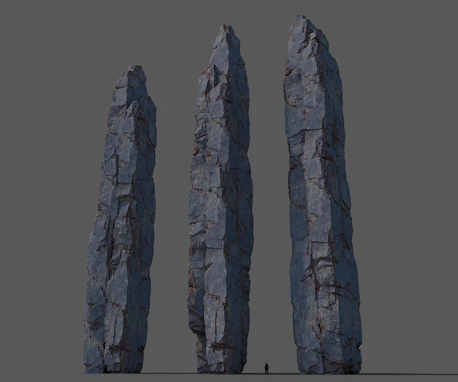 High rock pillars-花瓣网