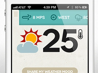 Dribbble-weather-app-mobile-details-花瓣网