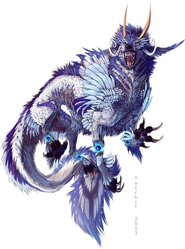 【插画】【tatchit】的魔幻动物║微元素-tatchit-花瓣网