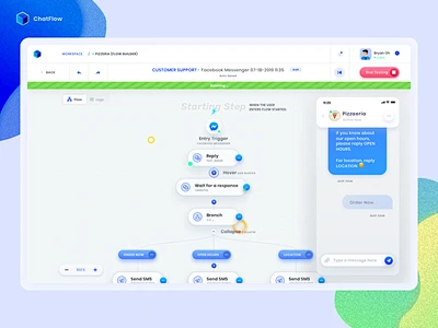 ChatFlow - 测试界面设计 chatbot iphone 品牌网站设计 web ios app ux ui-花瓣网